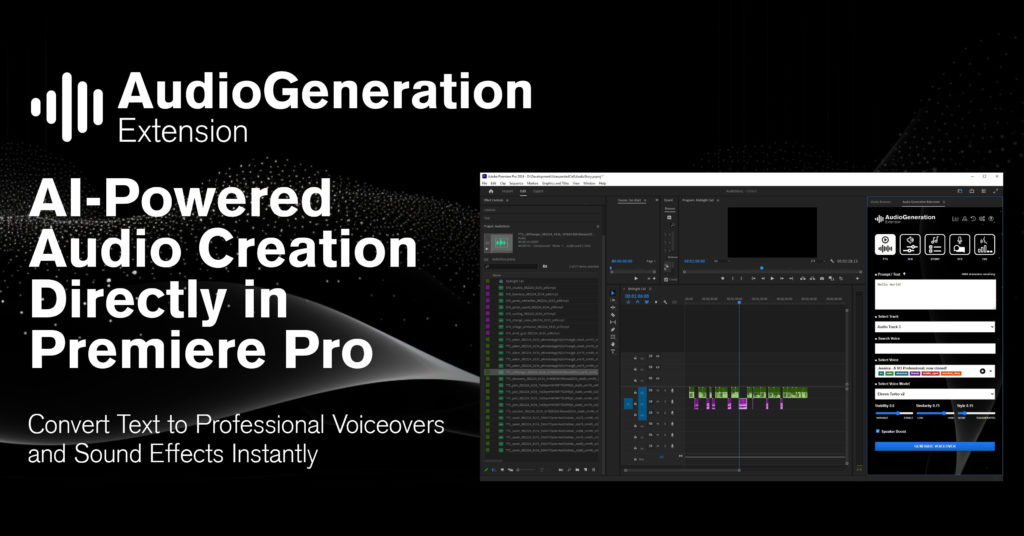 Audio Generation Plugin for Adobe Premiere Pro | Text to Speech & Sound ...